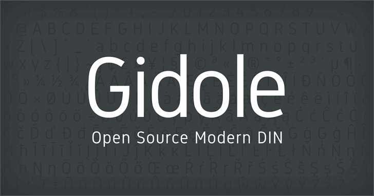Gidole font - Download Free Font
