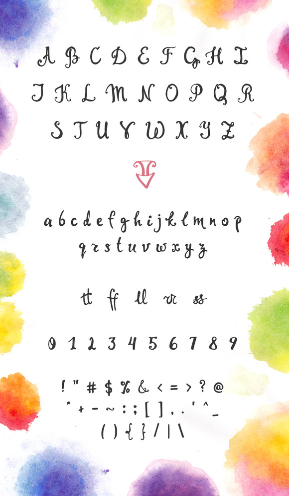 Jemmer. Hand painted font - Befonts.com