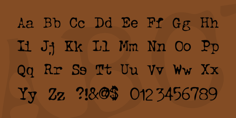 Typewriter Font - Download Free Font