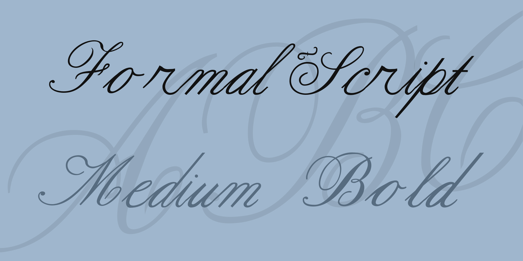 Formal Script Font Family Befonts