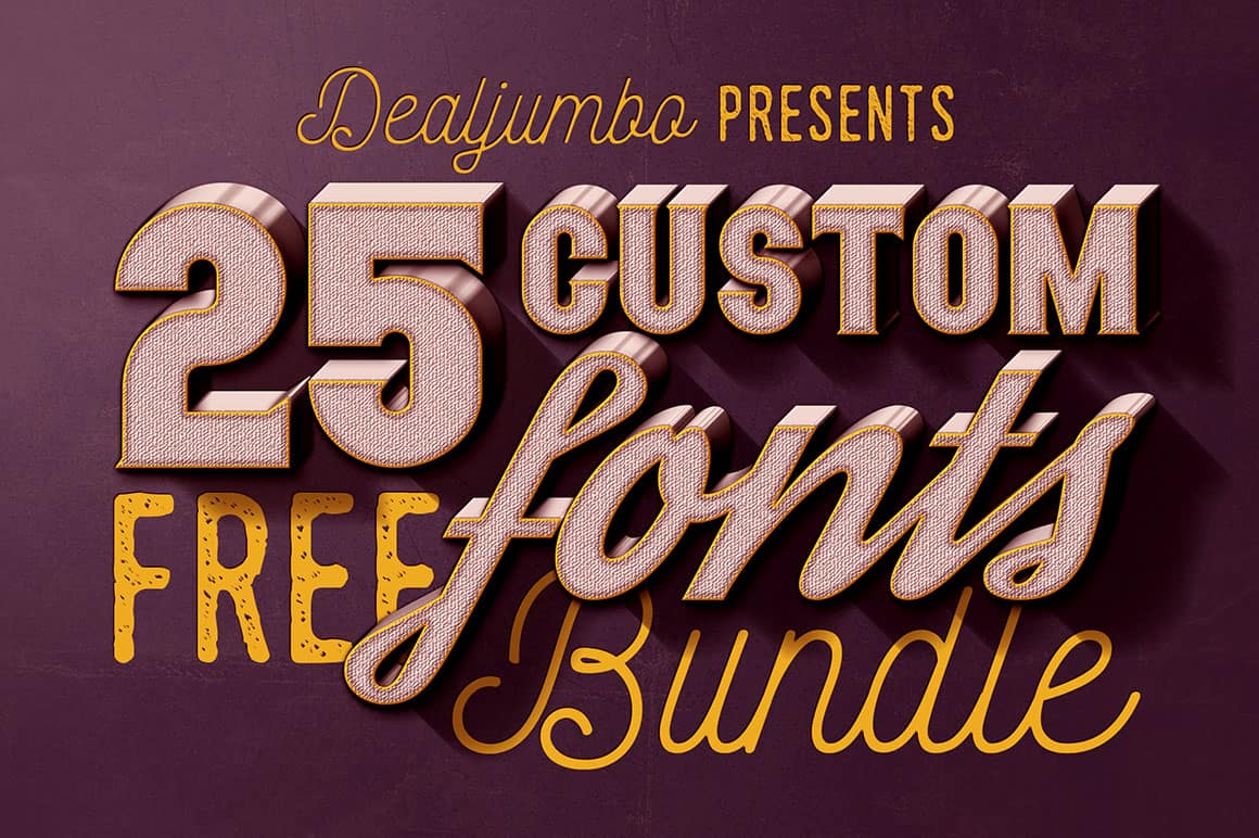 25 Custom Fonts Download Free Font