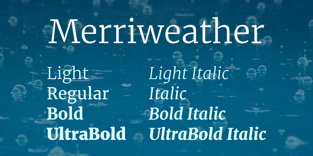 Merriweather Font Family - Befonts.com