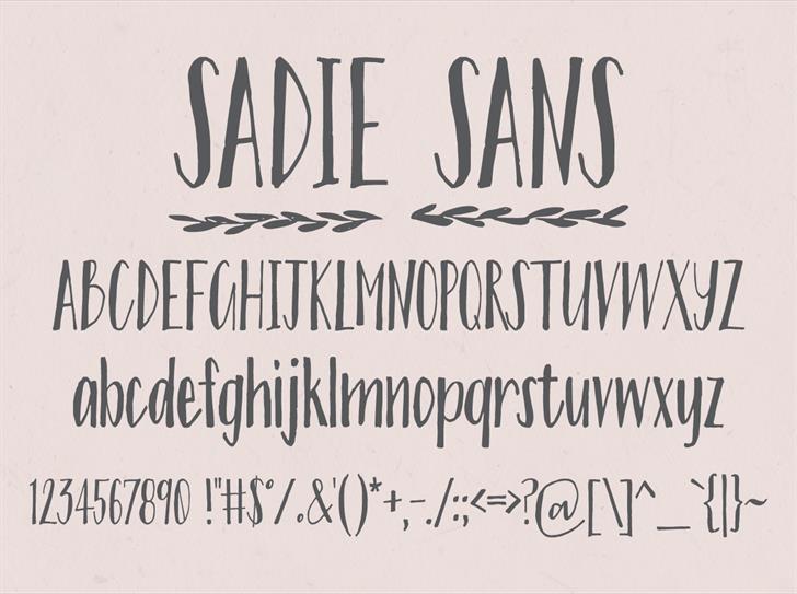 Sadie Sans Font - Befonts.com
