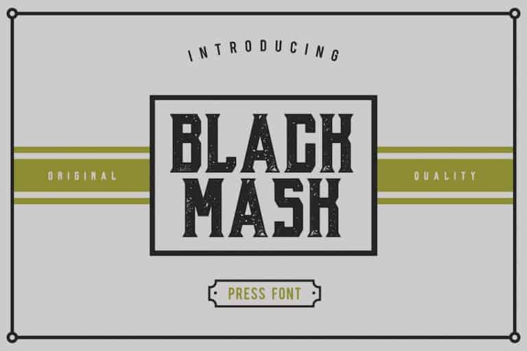 Black Mask Typeface - Download Free Font