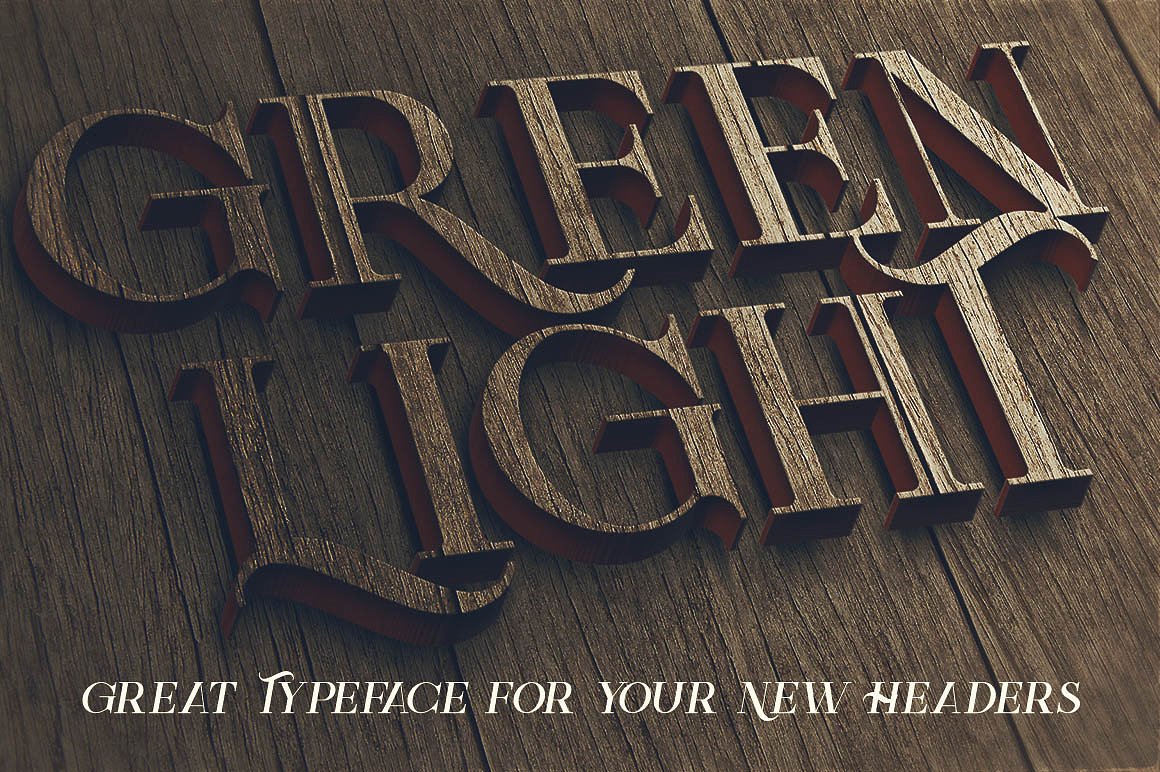 Green Light Display Font - Download Free Font