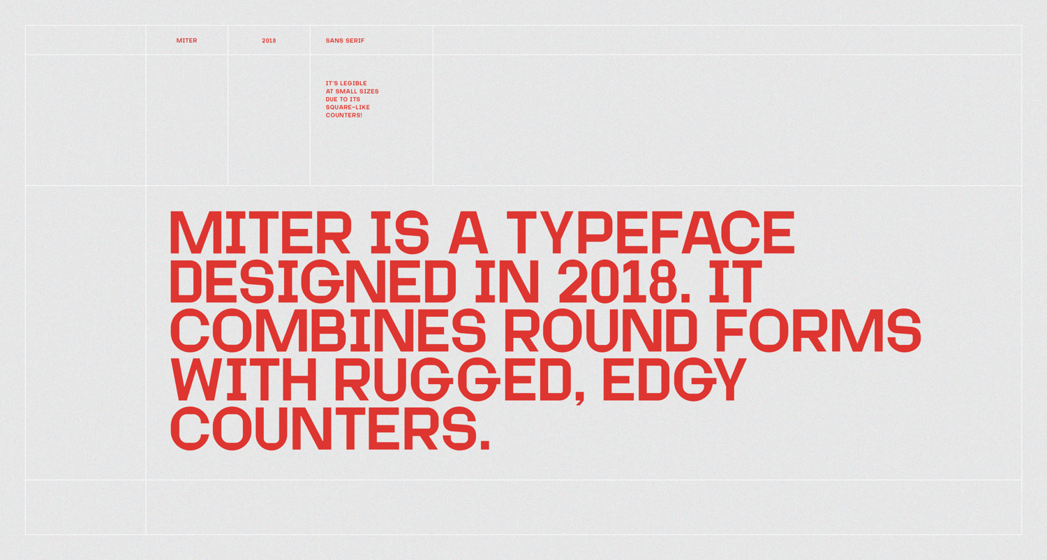 Miter Typeface - Download Free Font