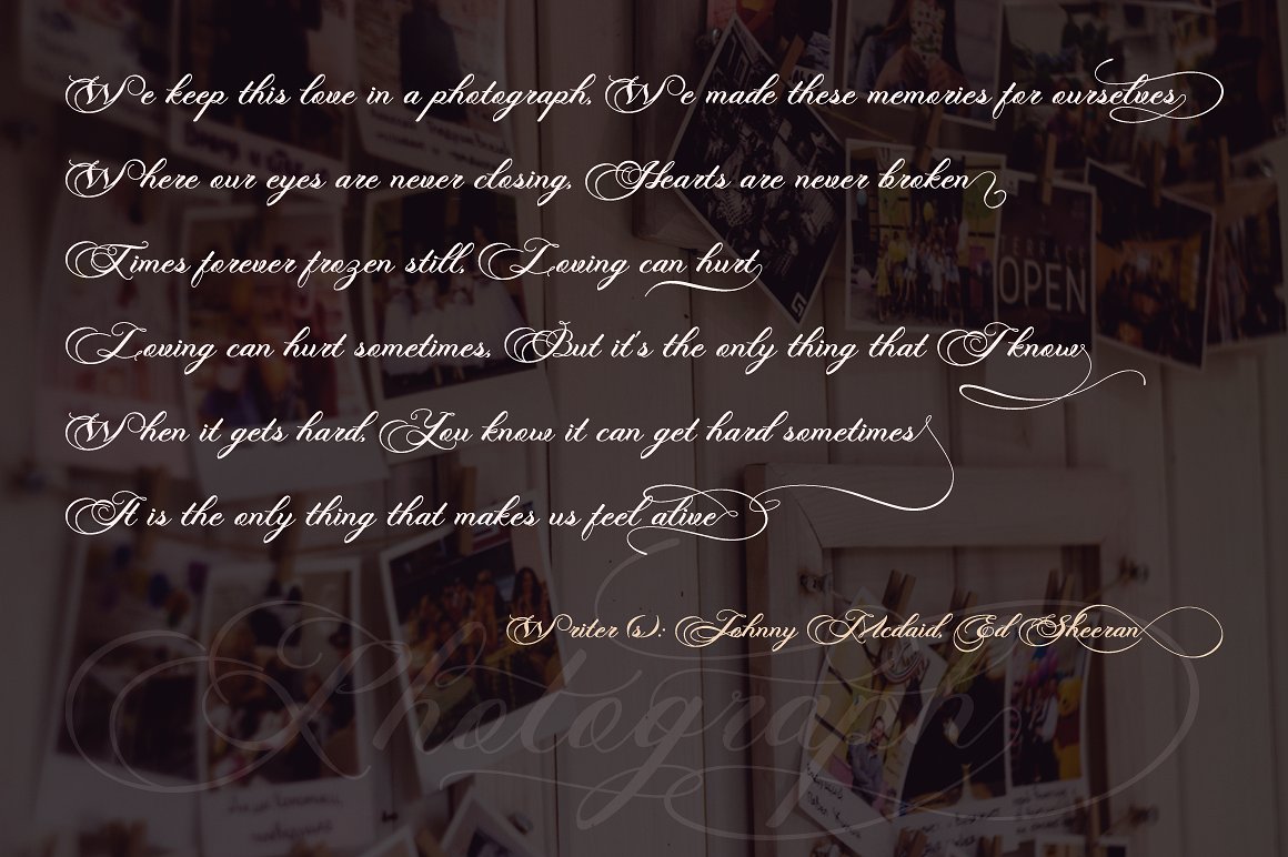 Photograph Script Wedding Font - Download Free Font