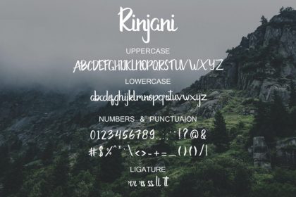 Rinjani Script Font - Download Free Font