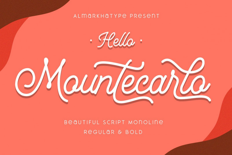 Mountecarlo Monoline Script Font - Download Free Font