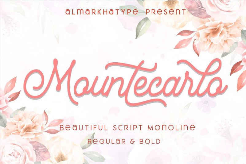 Mountecarlo Monoline Script Font - Download Free Font