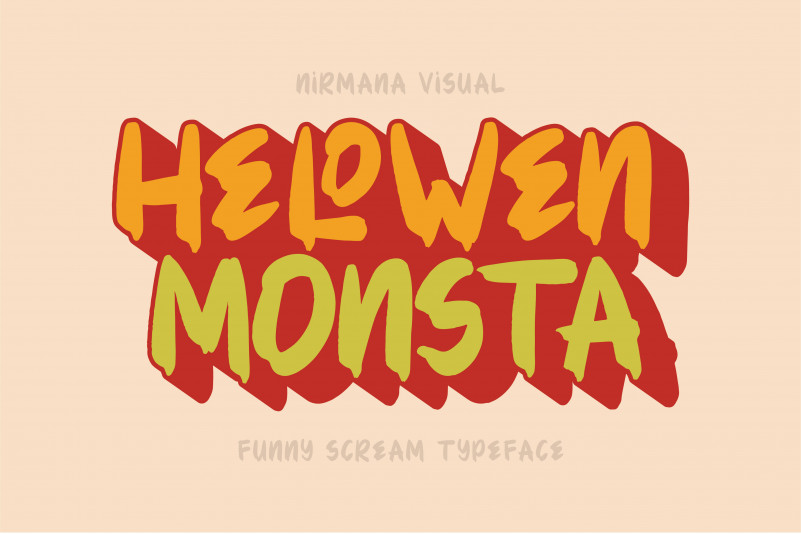 Hellowen Monsta Font - Download Free Font