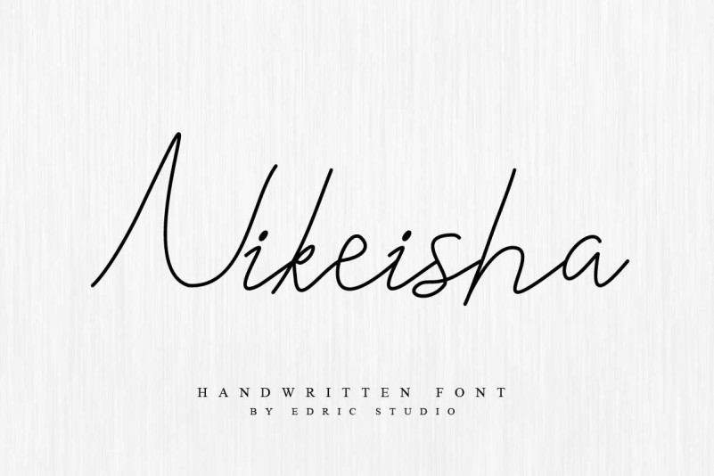 Nikeisha Cursive Font - Befonts