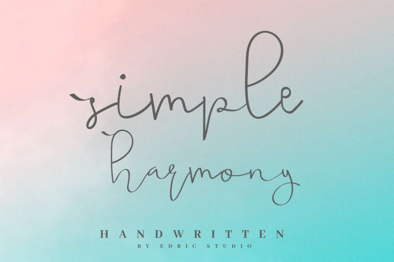 Simple Harmony Handwritting Font - Download Free Font
