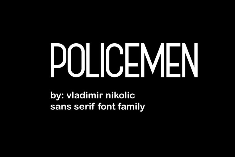 Policemen Font Family - Download Free Font