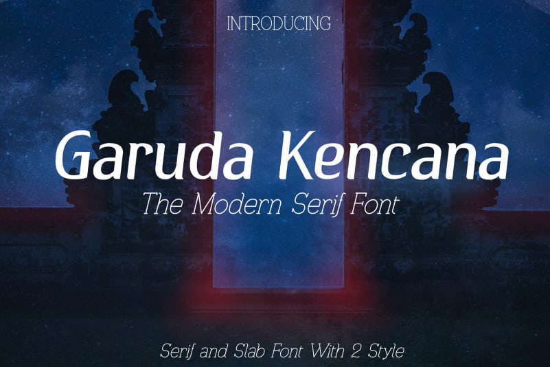 Garuda Kencana - Modern Serif Font - Download Free Font