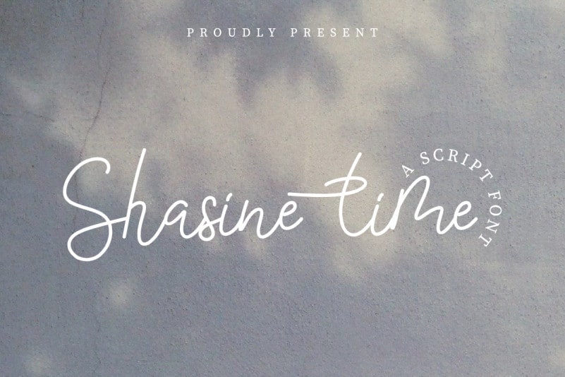 Shasine Time Script Font - Befonts