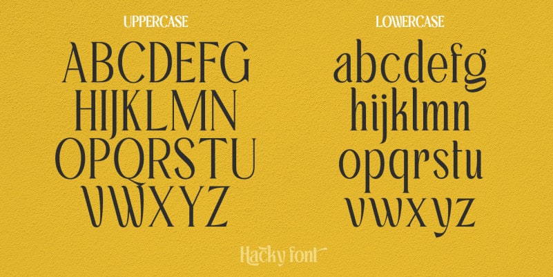 Hacky - Luxury Serif Font Family - Download Free Font