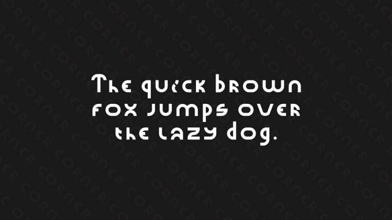 Corner Display Font - Download Free Font