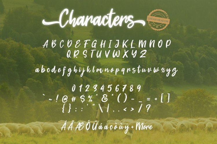 Dream Meadow Brush Font - Download Free Font