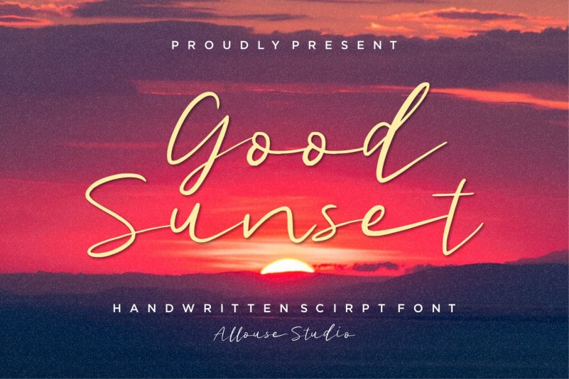 Good Sunset Script Font - Download Free Font