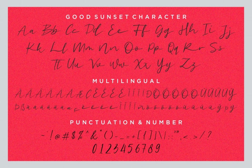 Good Sunset Script Font - Download Free Font
