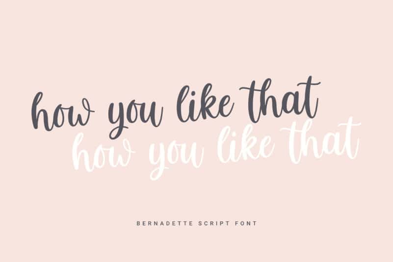 Bernadette Calligraphy Font - Download Free Font