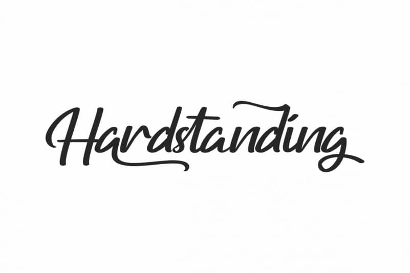 Hardstanding Calligraphy Font - Download Free Font