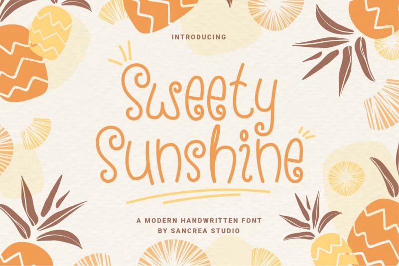 Sweety Sunshine Display Font - Download Free Font