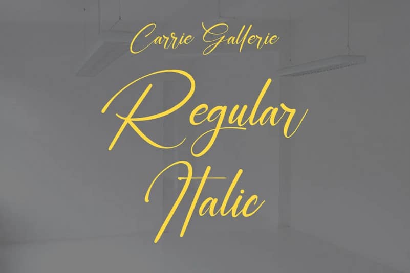 Carrie Gallerie Calligraphy Font - Download Free Font