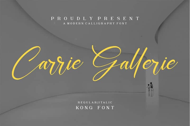 Carrie Gallerie Calligraphy Font - Download Free Font