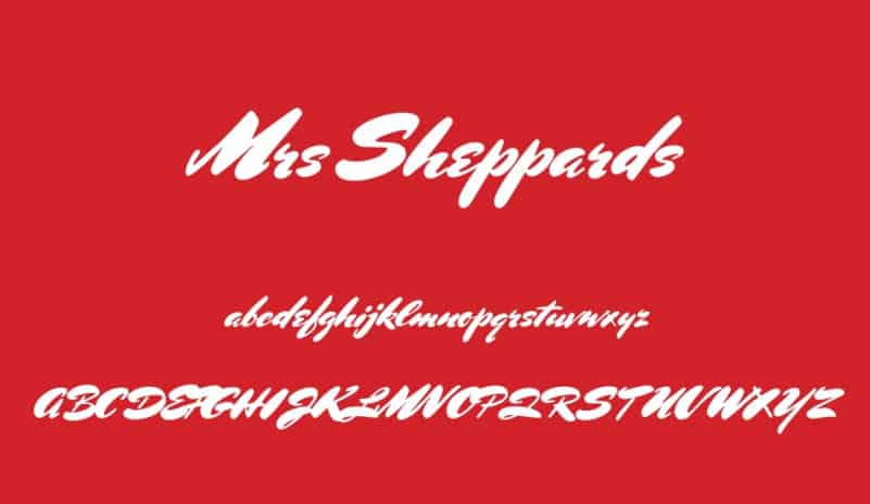 Mrs Sheppards Script Font - Download Free Font