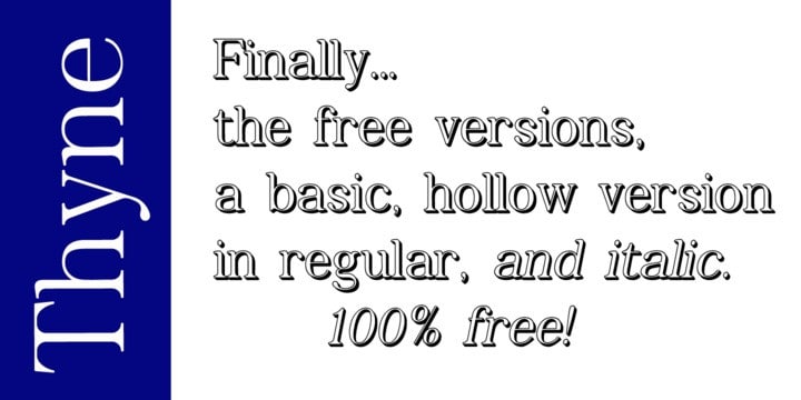 Thyne Serif Font - Download Free Font