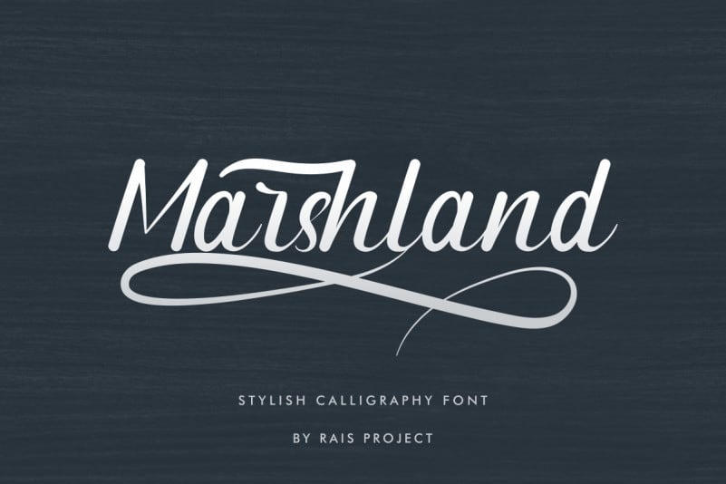 Marshland Calligraphy Font - Befonts