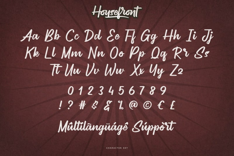 Housefront Script Font - Download Free Font
