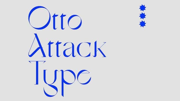 Otto Attack Type Display Font - Download Free Font