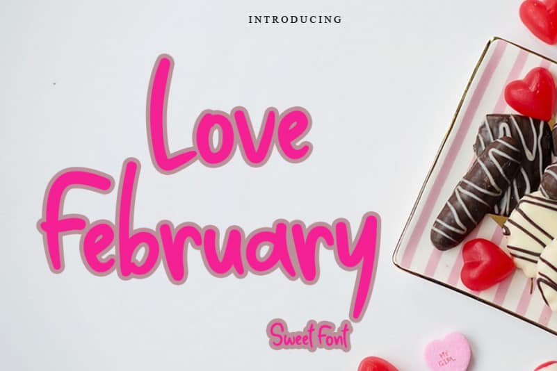 Love February Display Font - Download Free Font
