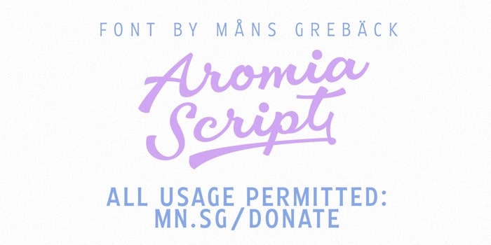 Aromia Script Font - Download Free Font