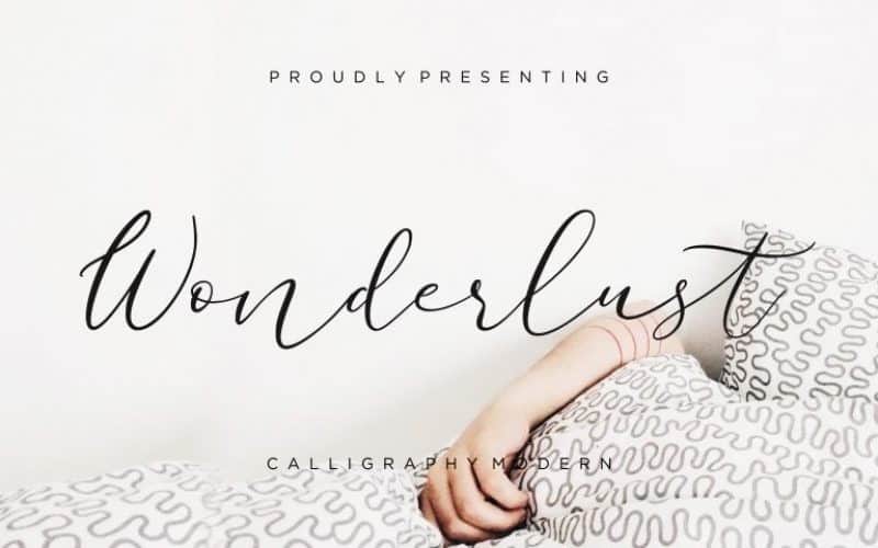 Wonderlust Calligraphy Font - Download Free Font