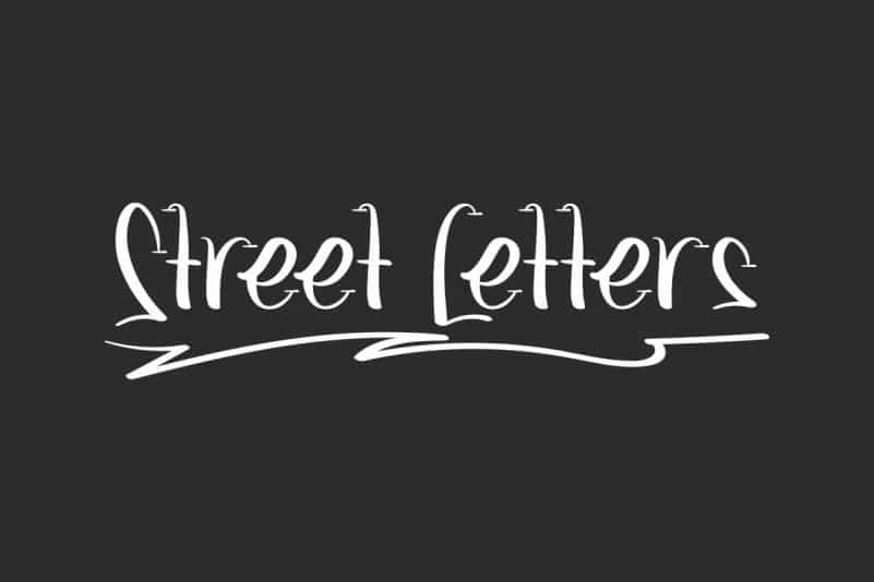 Street Letters Script Font - Befonts