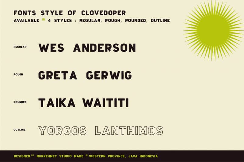 Clovedoper Display Font - Download Free Font