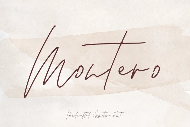 Montero Handwritten Font - Download Free Font