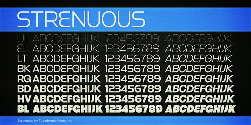 Strenuous Display Font - Download Free Font