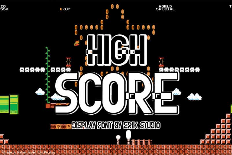 Super Mega Game Display Font - Download Free Font