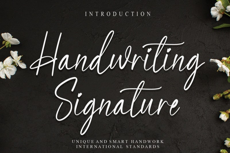 Handwriting Signature Script Font Befonts