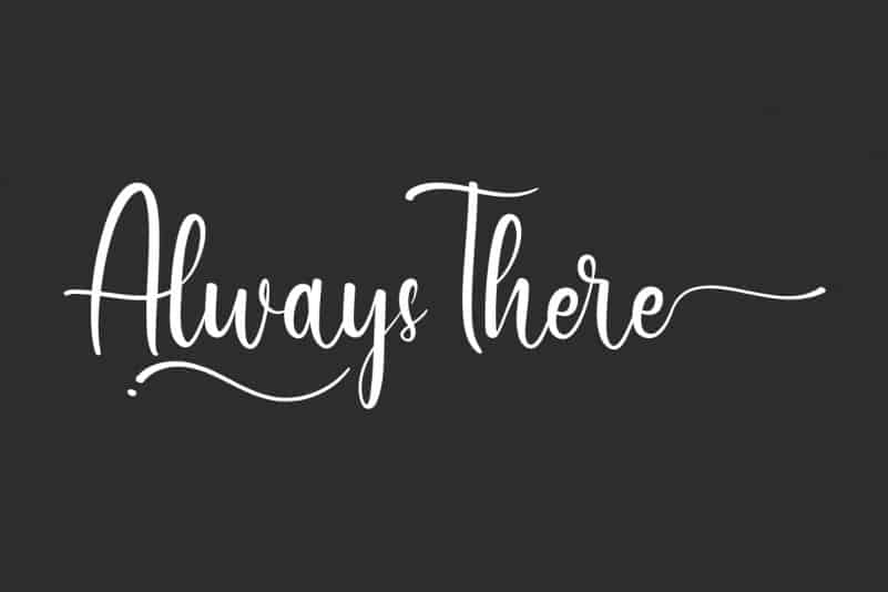 Always There Script Font - Befonts