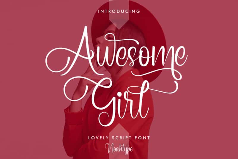 Awesome Girl Calligraphy Font - Download Free Font