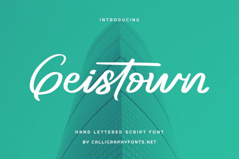 Geistown Script Font - Download Free Font