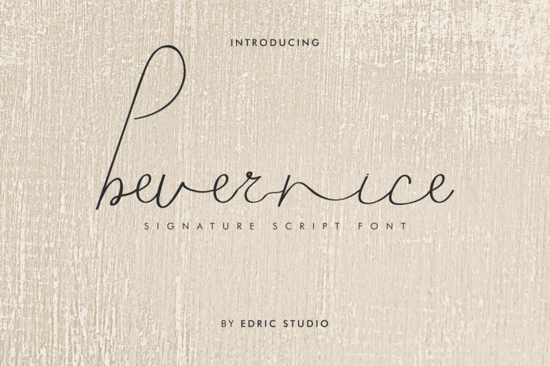 Bevernice Signature Script Font - Download Free Font