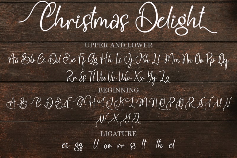 Christmas Delight Calligraphy Font - Download Free Font