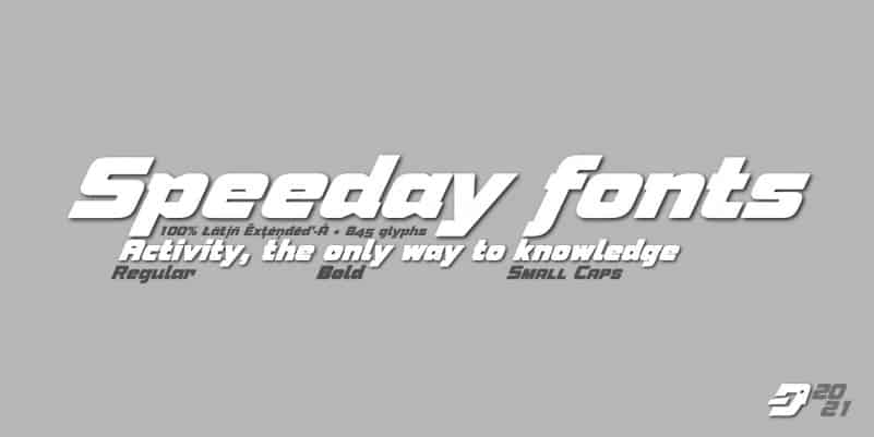 Speeday Display Font - Download Free Font